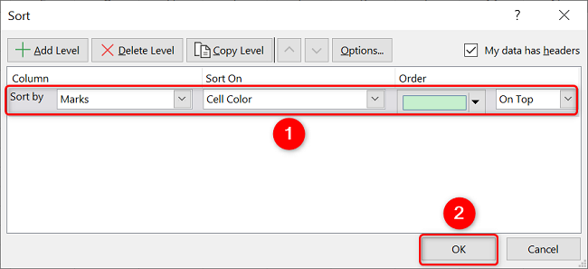 Como classificar por cor no Microsoft Excel - Estudar Mais